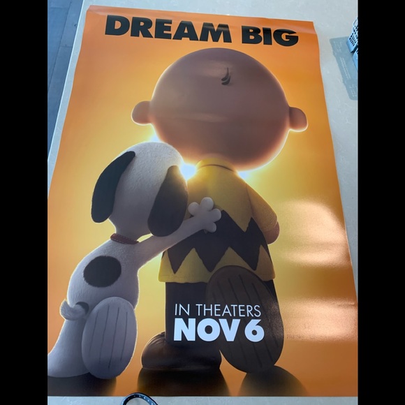 Peanuts | Wall Decor | Official Peanuts Movie Dream Big Poster | Poshmark